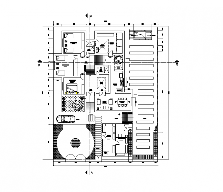 Residential Bungalow structure detail elevation layout plan Autocad ...